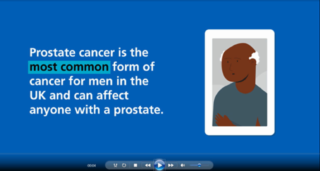 Prostate cancer signs and symptoms animation - Greater Manchester Cancer